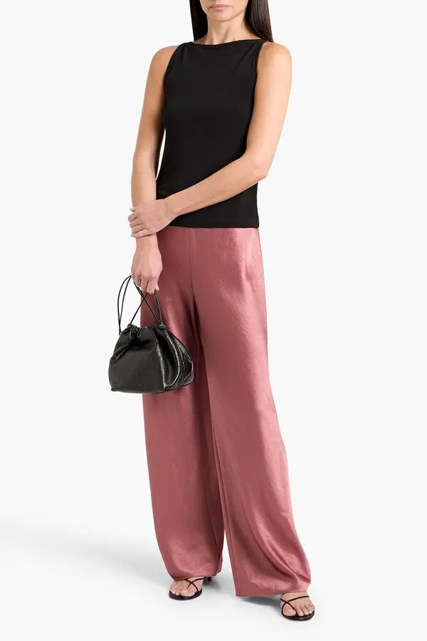 Vince Satin Wide-leg Pants