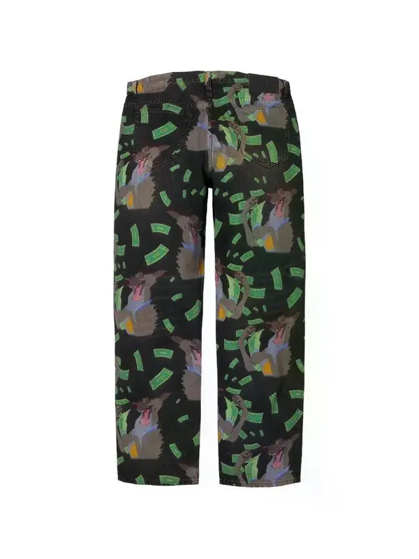 Supreme Printed Loose Fit Jeans