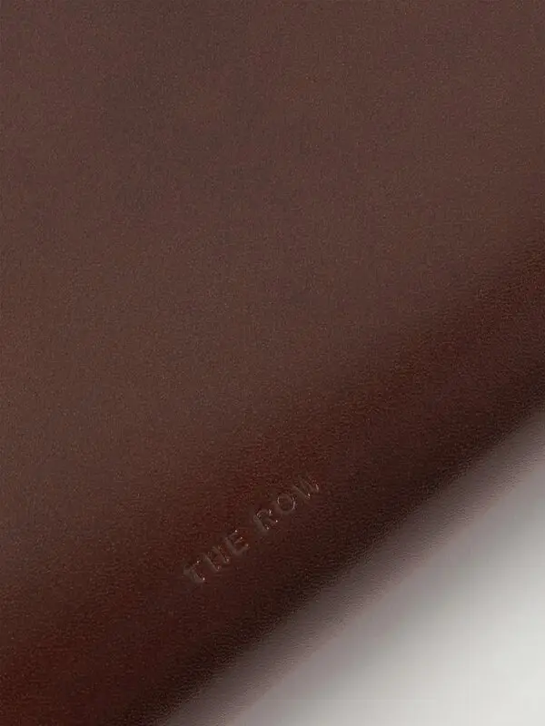 THE ROW Curved Leather Clutch