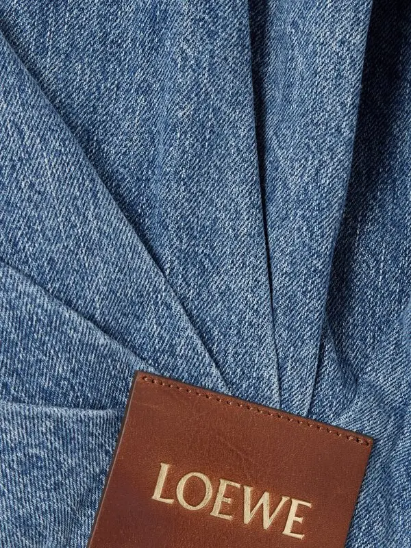 Loewe Draped Denim Jacket - Blue