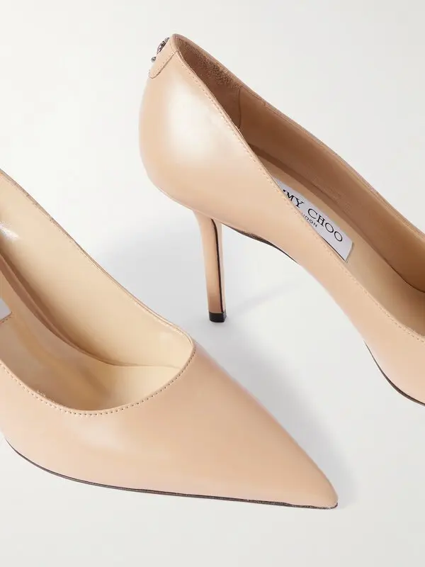 JIMMY CHOO Love 85 Leather Pumps - Neutrals