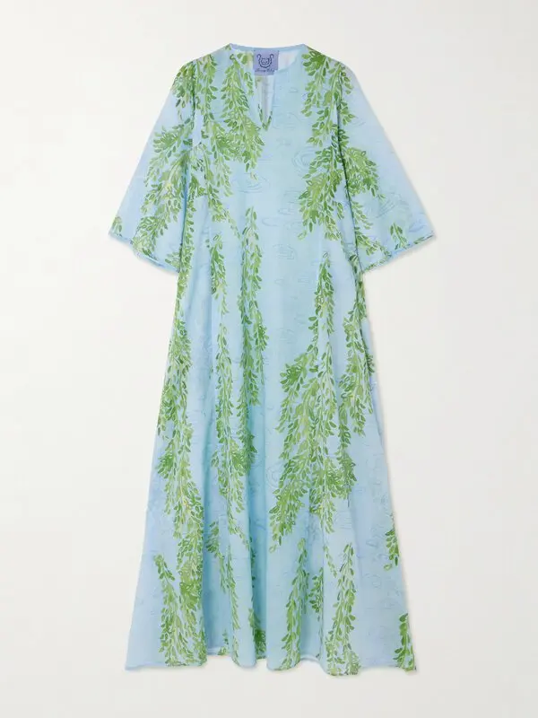 Thierry Colson Rachel Printed Cotton-voile Kaftan