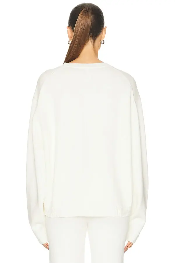 SKIMS Wool Cashmere V Neck Pullover Sweater