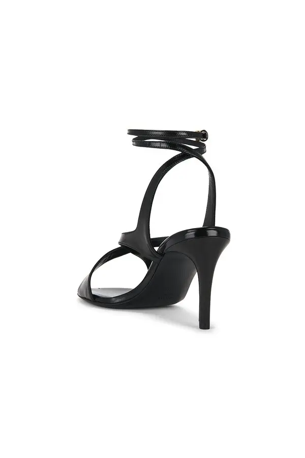 Khaite Liria Ankle Strap 75 Sandal - Black