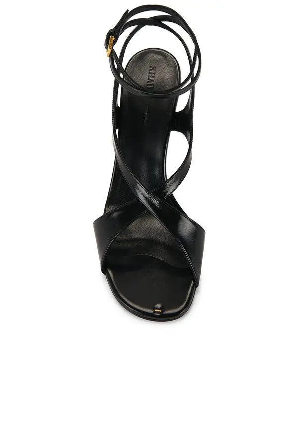 Khaite Liria Ankle Strap 75 Sandal - Black