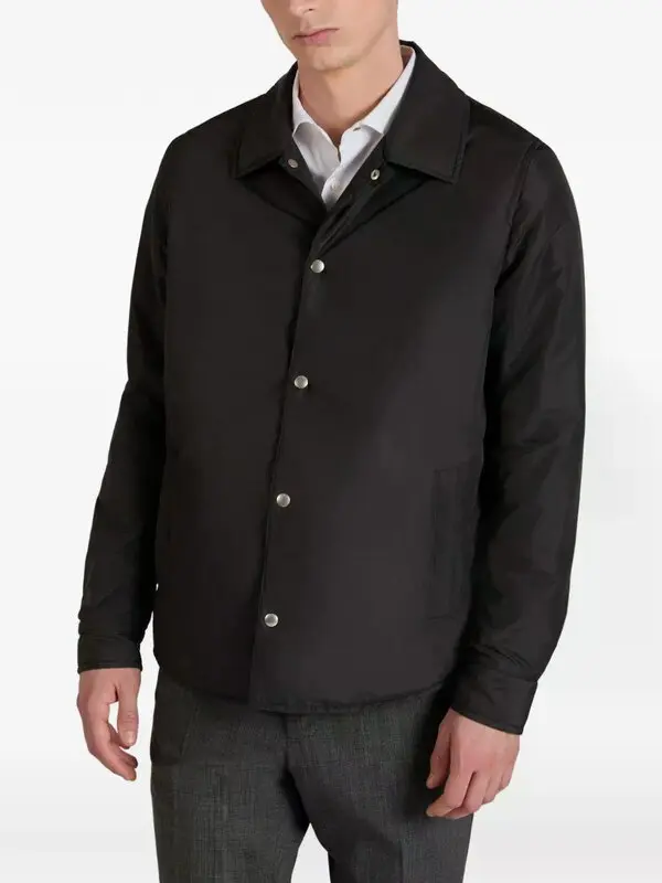 SLOWEAR Padded Shirt Jacket - Black