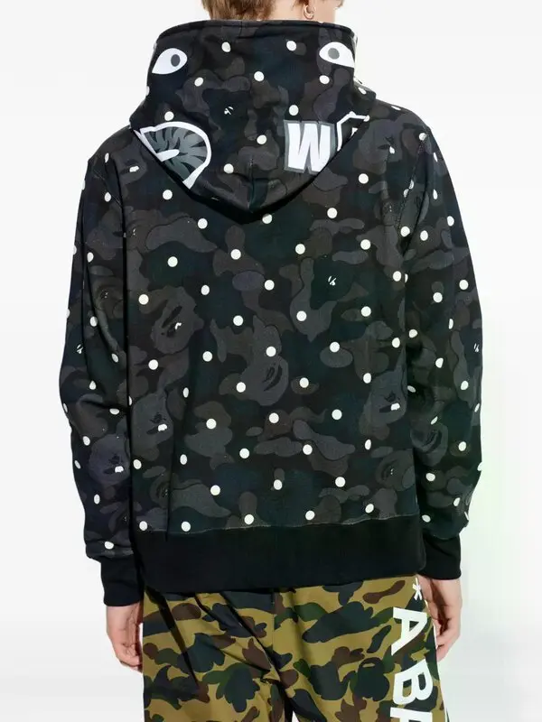 A BATHING APE Polka-dot Camouflage Zip-up Hoodie