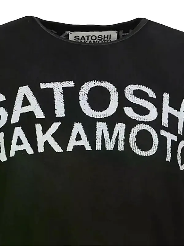 SATOSHI NAKAMOTO Logo Long-sleeve T-shirt