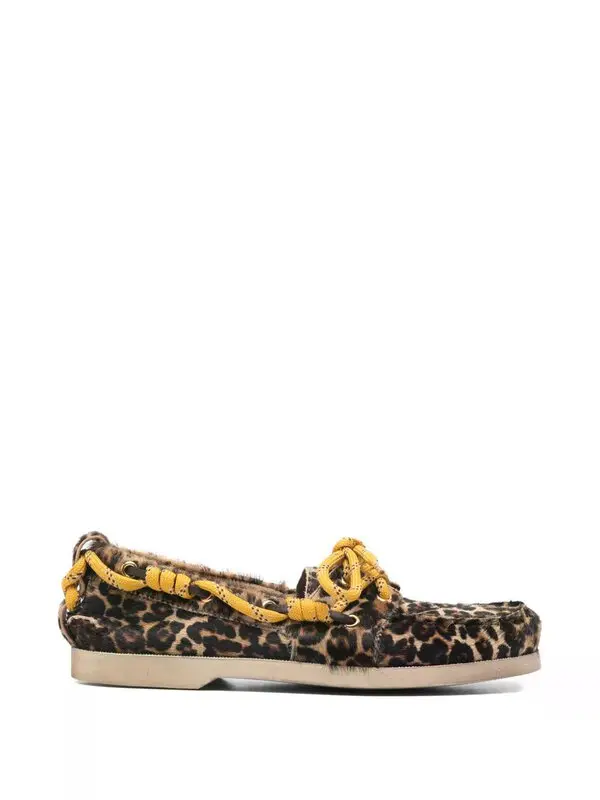GOLDEN GOOSE Cruise Leopard-print Loafers - Brown