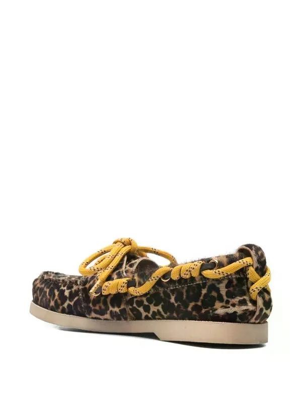 GOLDEN GOOSE Cruise Leopard-print Loafers - Brown