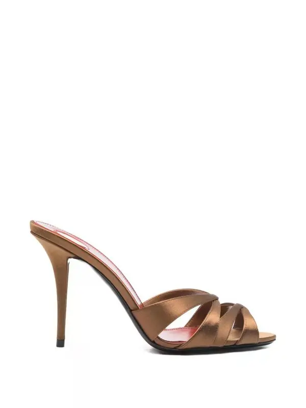 Saint Laurent Crisscross Silk Sandals