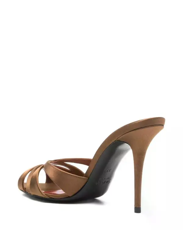 Saint Laurent Crisscross Silk Sandals