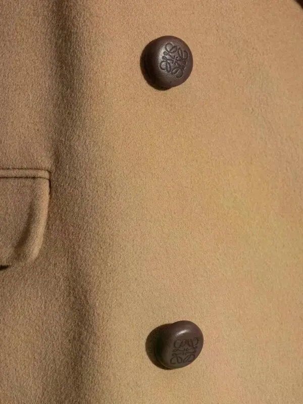 Loewe Double-breasted Coat - Brown