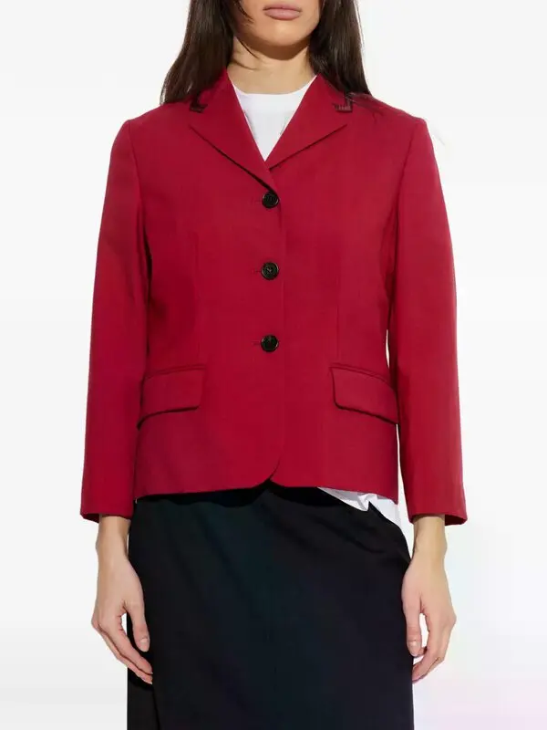 Marni Buttoned Pocket Blazer - Red