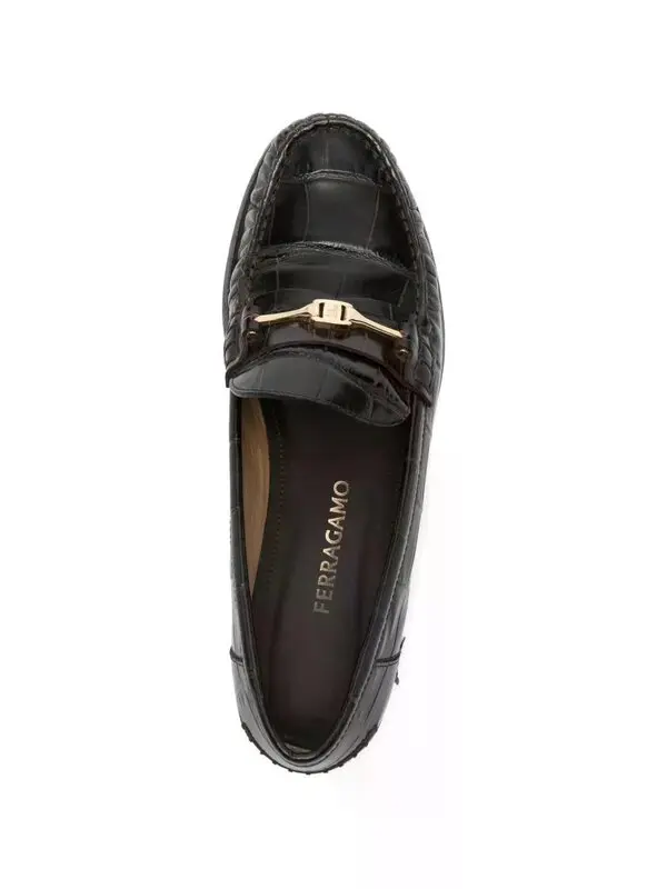 FERRAGAMO Vara Leather Loafers