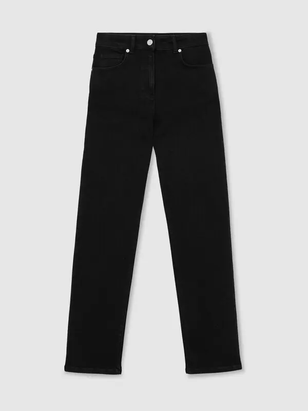 REISS Isabel Petite Slim-leg Mid-rise Jeans - Black