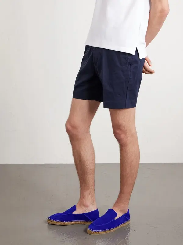 TOM FORD Finn Collapsible-heel Suede Espadrilles - Blue