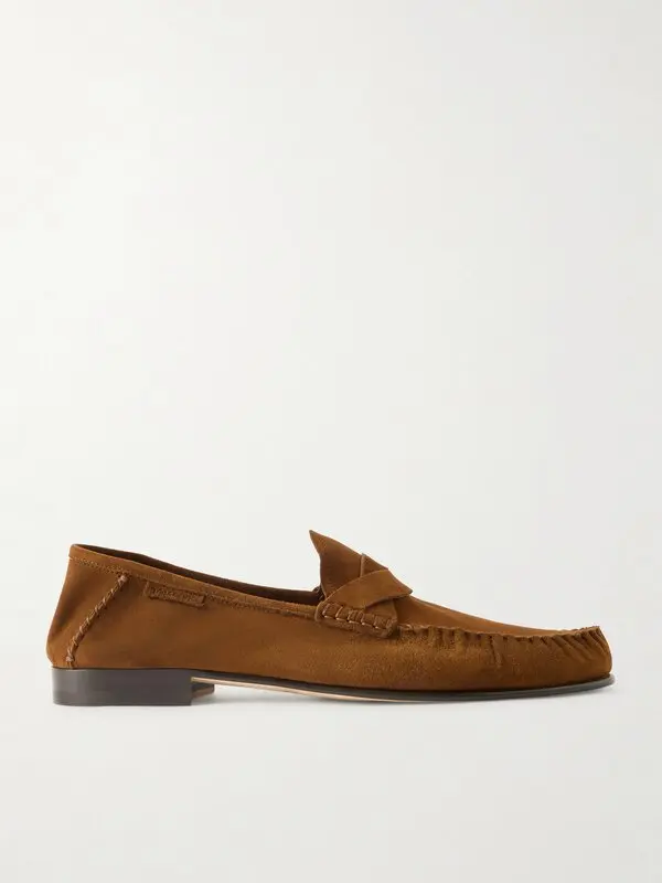 TOM FORD Ripley Suede Loafers - Brown
