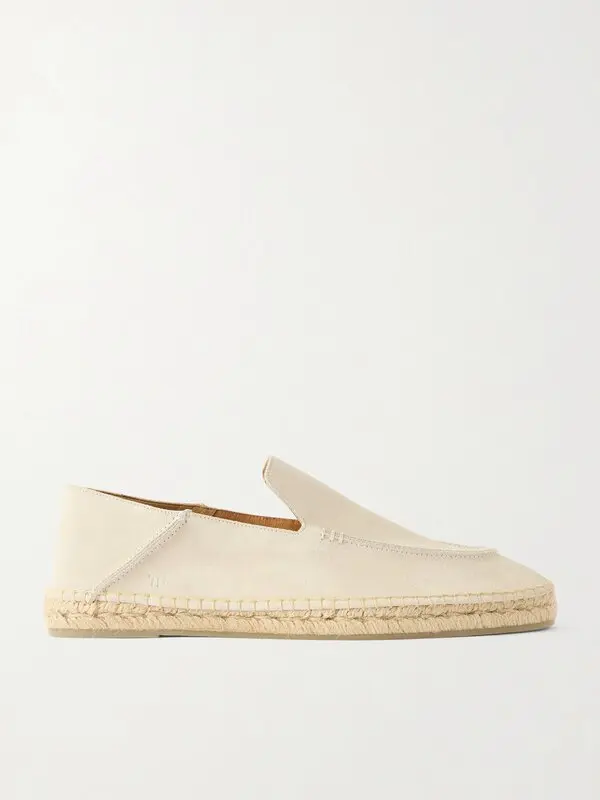TOM FORD Finn Collapsible-heel Suede Espadrilles - Neutrals