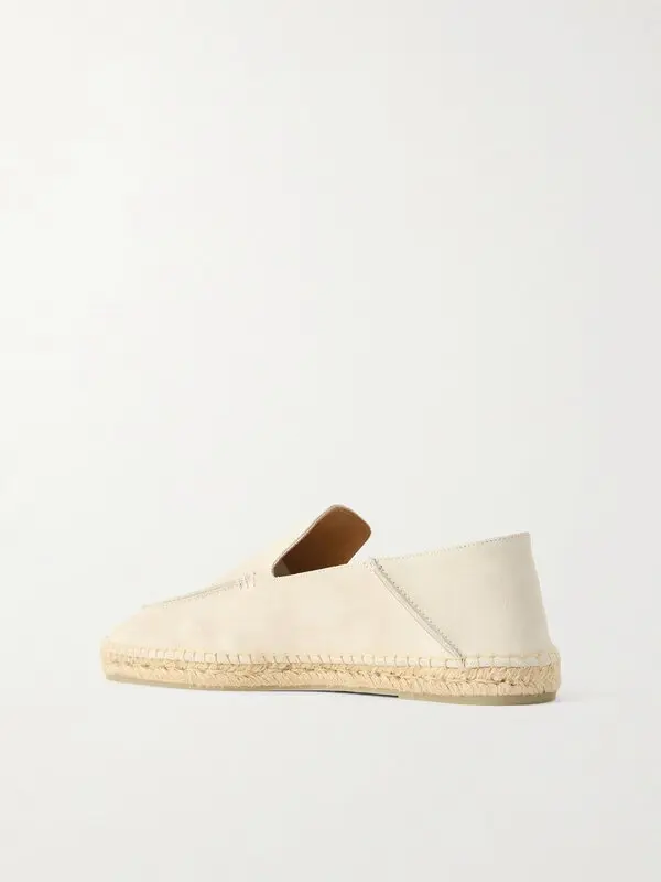 TOM FORD Finn Collapsible-heel Suede Espadrilles - Neutrals
