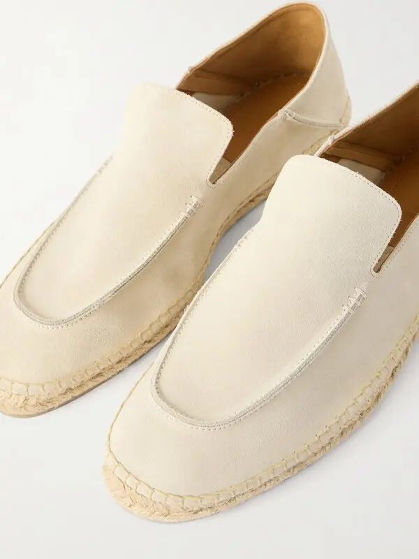 TOM FORD Finn Collapsible-heel Suede Espadrilles - Neutrals