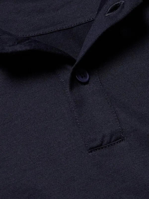 Mr P. Silk And Cotton-blend Polo Shirt