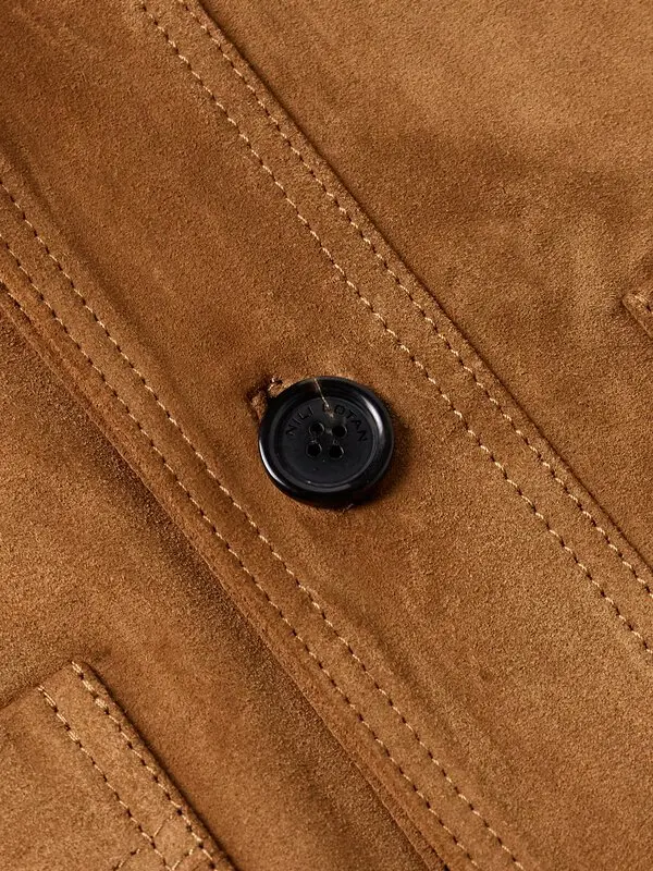 NILI LOTAN Nikita Suede Trucker Jacket