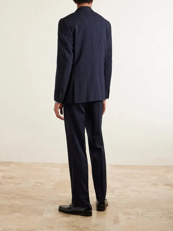 Mr P. Checked Wool-blend Suit Jacket