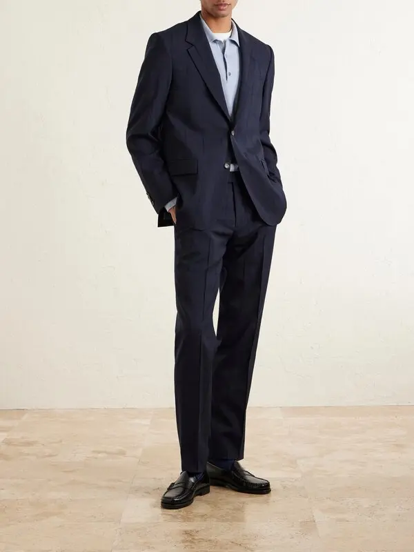 Mr P. Checked Wool-blend Suit Jacket