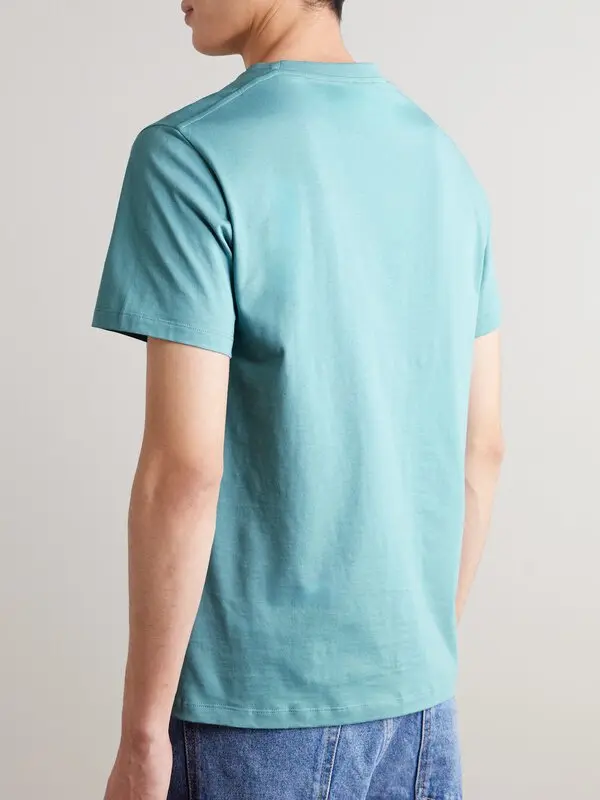 Loewe Slim-fit Logo-embroidered Cotton-jersey T-shirt