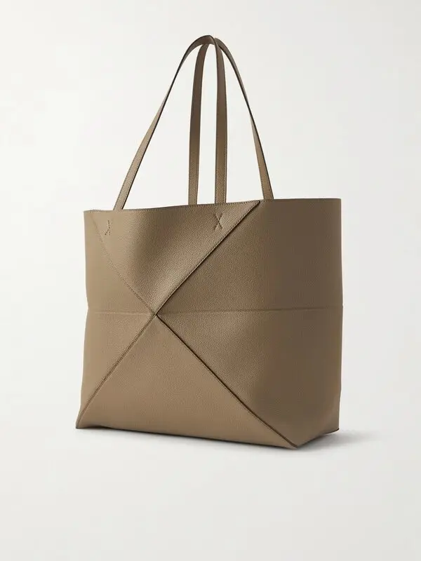 Loewe Puzzle Fold Textured-leather Tote