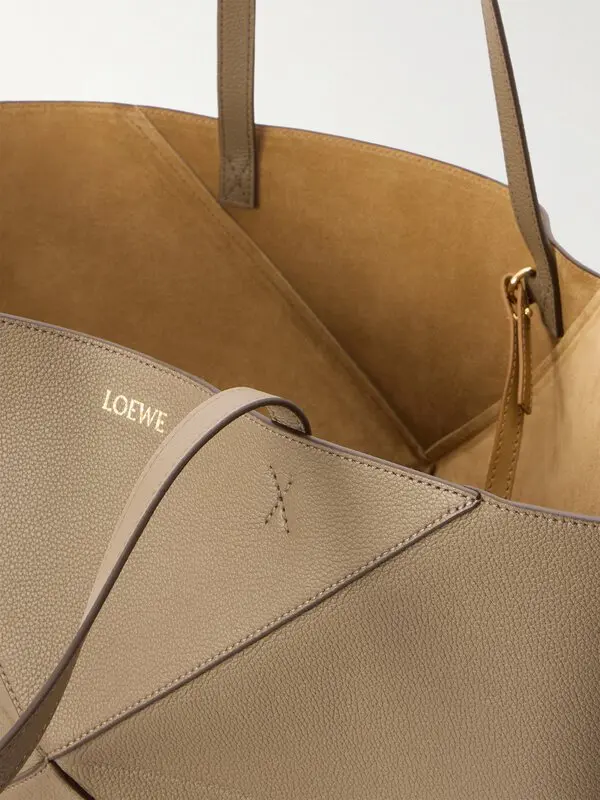 Loewe Puzzle Fold Textured-leather Tote