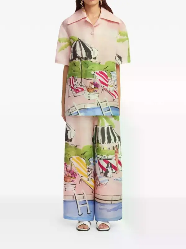 LEO LIN Jamie Wide-leg Trousers