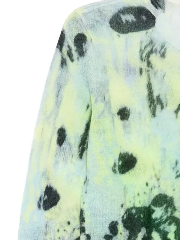 JNBY Printed Long Sleeve Cardigan - Blue