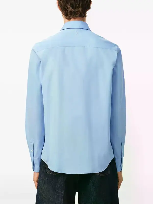 AMI Paris De Coeur Logo-embroidered Shirt