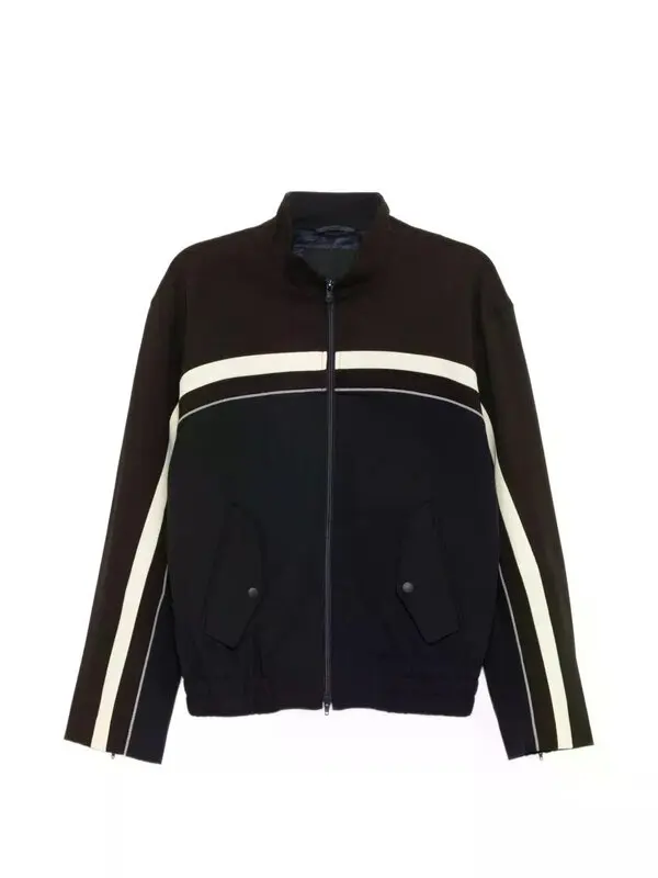 CROQUIS Panelled Jacket With Striped Sleeves