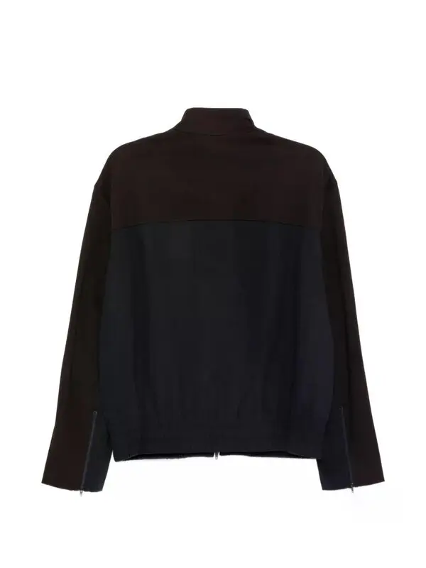 CROQUIS Panelled Jacket With Striped Sleeves