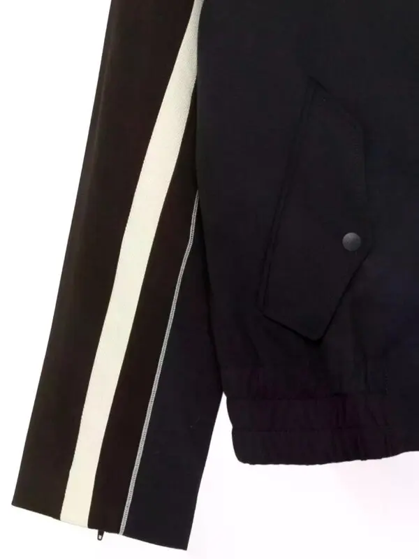 CROQUIS Panelled Jacket With Striped Sleeves