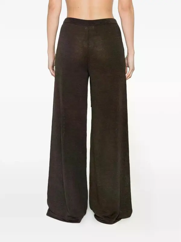 P.a.r.o.s.h Drawstring Palazzo Pants - Brown