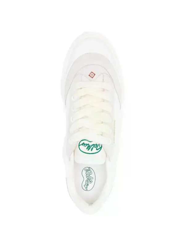 Casablanca Panelled Round Toe Lace-up Sneakers