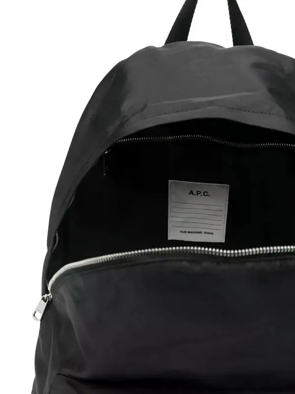 A.p.c. Zip Pocket Backpack - Black