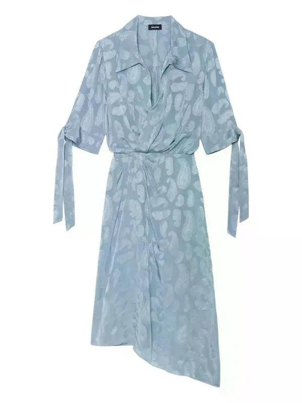 Zadig&Voltaire Paisley Jacquard Silk Dress