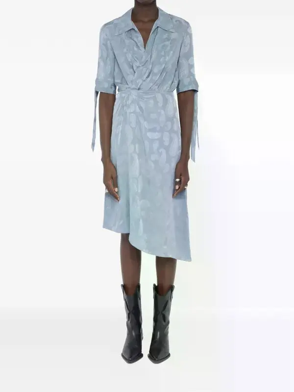 Zadig&Voltaire Paisley Jacquard Silk Dress
