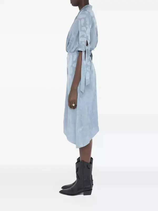 Zadig&Voltaire Paisley Jacquard Silk Dress