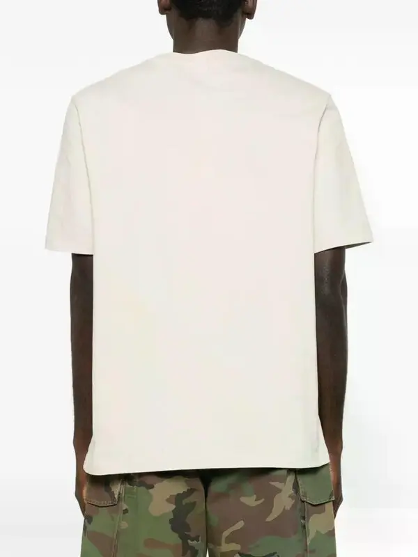 Maison Kitsuné Embroidered-logo T-shirt