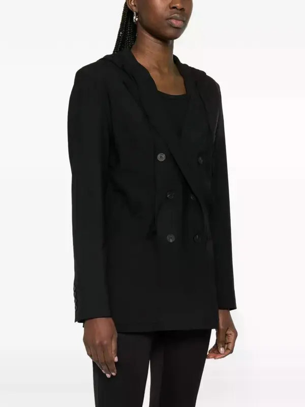 IRO PARIS Hooded Double-breasted Coat