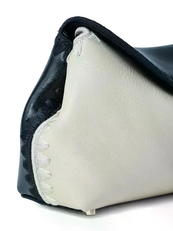 TOTEME T-lock Embroidered Leather Clutch