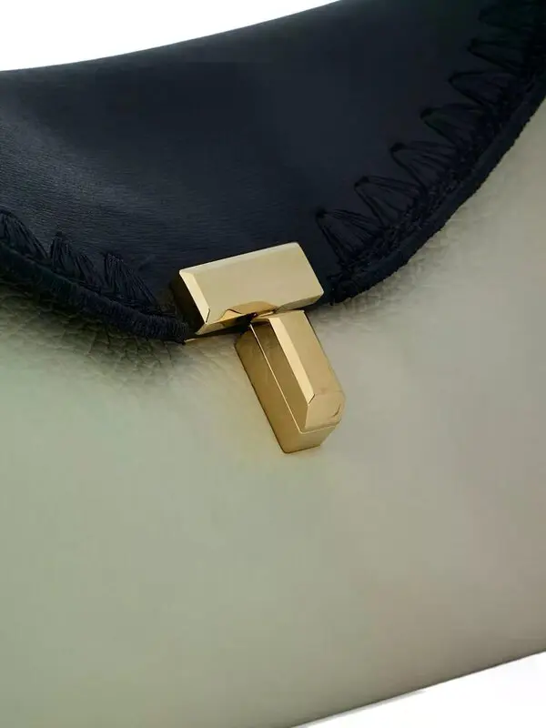TOTEME T-lock Embroidered Leather Clutch