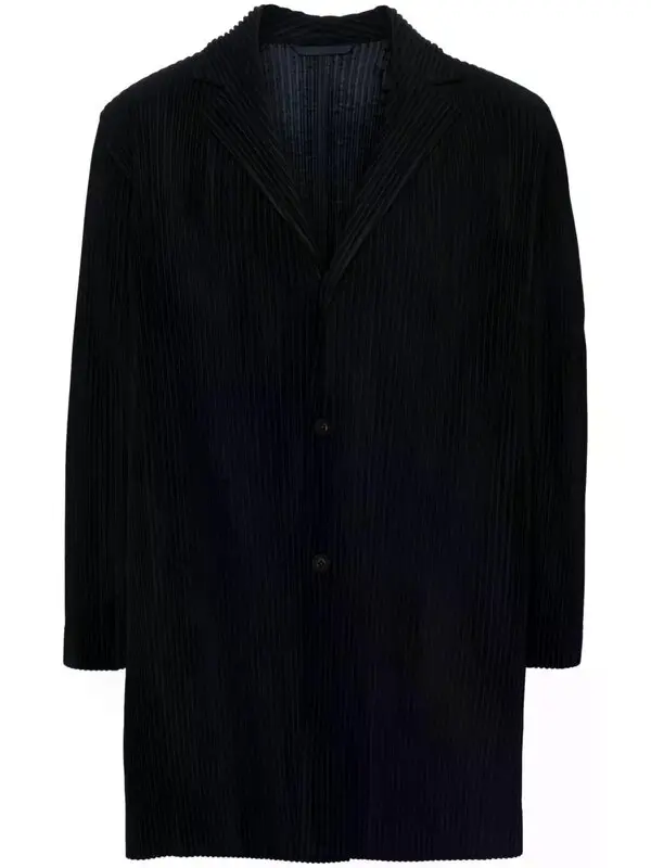 Issey Miyake Plissé-effect Coat