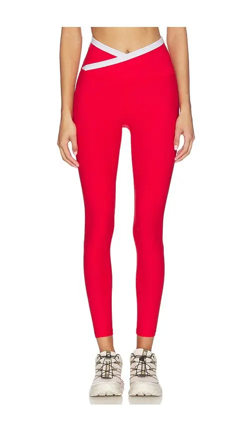 Beyond Yoga Spacedye Outlines High Waisted Midi Legging In . Also - Red